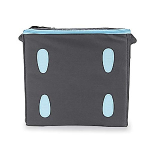 Munchkin® Brica® Go Boost™ Toddler Booster Seat for Dining Table, Great for Travel, Blue/Grey