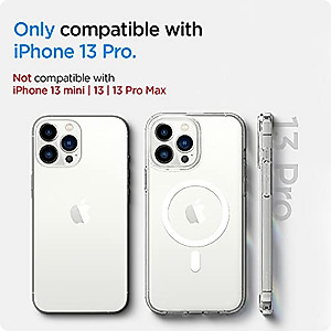 Spigen Ultra Hybrid Mag (MagFit) Compatible with MagSafe Designed for iPhone 13 Pro Case (2020) - White