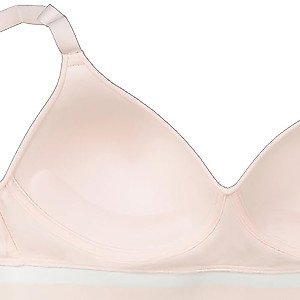 Hanes Women's Push-up T-Shirt Wireless Bra, ComfortFlex Fit, Eco Soft, Sizes S-2X+, Light Buff, Small
