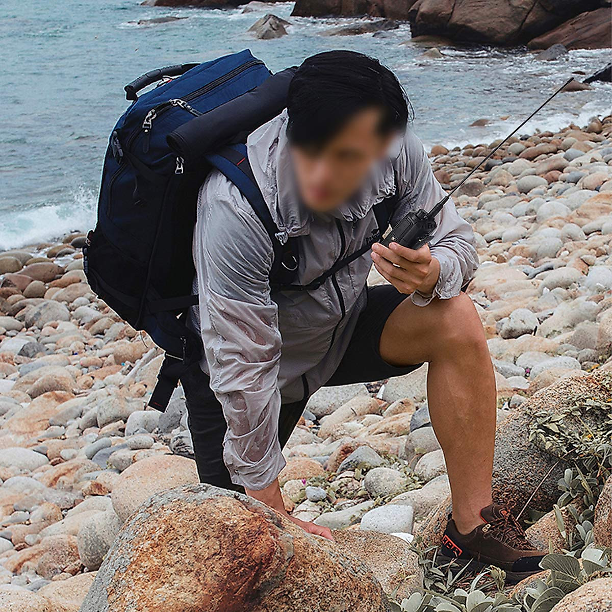 HYS TC-UV25D 20Watt VHF UHF 136-174 400-480Mhz 2Meter 70CM Dual PTT Key Dual Reception Rechargeable 1024channels 4000mAh Large Battery Walkie-Talkie Two-Way Radio