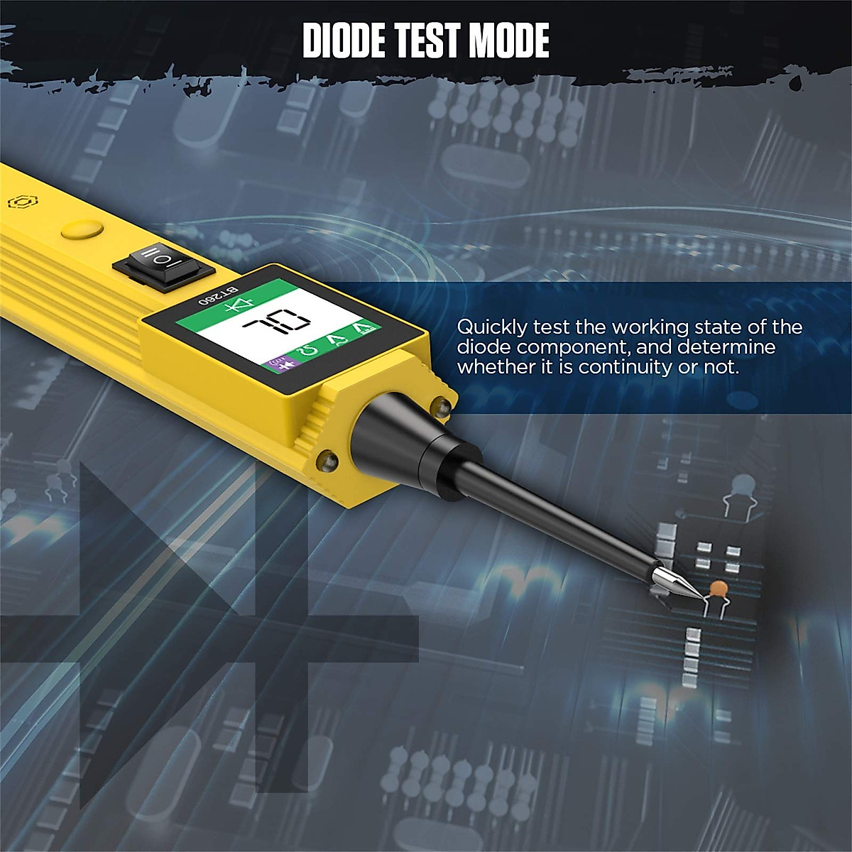 Car Circuit Probe Kit,12V 24V Automotive Circuit Tester Car Electrical System Test Tool Kit,AC DC Resistance Digital Voltage Tester,Short Finder,Relay Fuse Tester