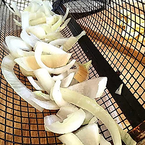 Rolling Grilling Basket - Rolling Grilling Basket for Outdoor Grilling, Round Stainless Steel Grilling Mesh, Camping Grill for Grilling Meat, Vegetables, Chips, Fish - Multipurpose Grilling Accessories (1 Piece)