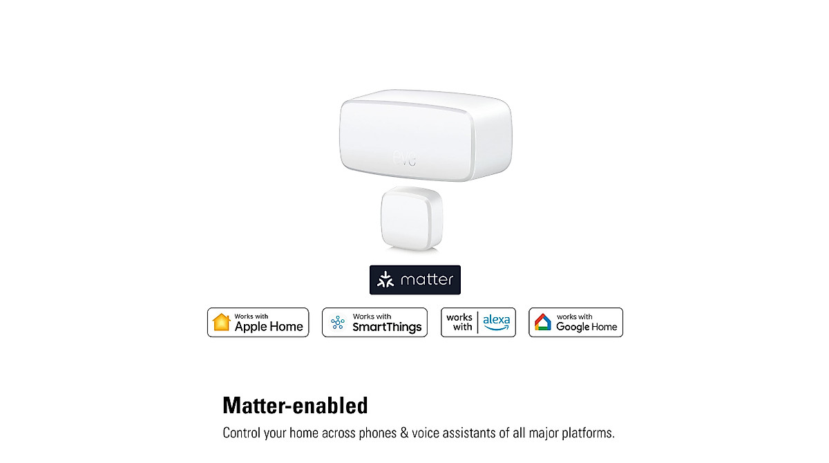 Eve Door & Window Smart Sensor for Doors & Windows - Matter Compatible