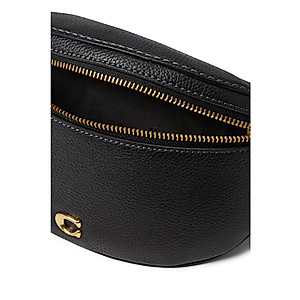 Coach Polished Pebble Bethany Belt Bag Black One Size