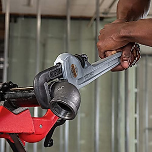 RIDGID 31100 Model 818 Aluminum Straight Pipe Wrench, 18-inch Plumbing Wrench