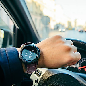 TIESOME Quick Release Leather Watch Bands, Replacement Leather Watch Strap for Men Women - 18mm 20mm 22mm (22mm, Black)