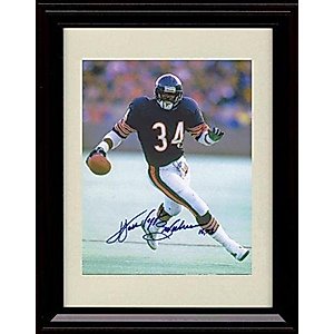 Walter Payton - Chicago Football Sweetness Autograph Promo Print - HoF RB - Framed 8x10