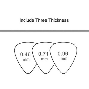 Custom Guitar Picks 12 Pcs, Personalized Add Your Image Text Light Medium Thin Unique Guitar Gift For Bass, Electric & Acoustic Guitars