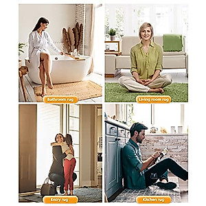 Home Techpro 12 PCS Gripper for Rug for Hardwood Floors, Reusable Under Rug Carpet Tape, Rug Anti Slip Grips for Area Rugs,Non Slip Rug Pads