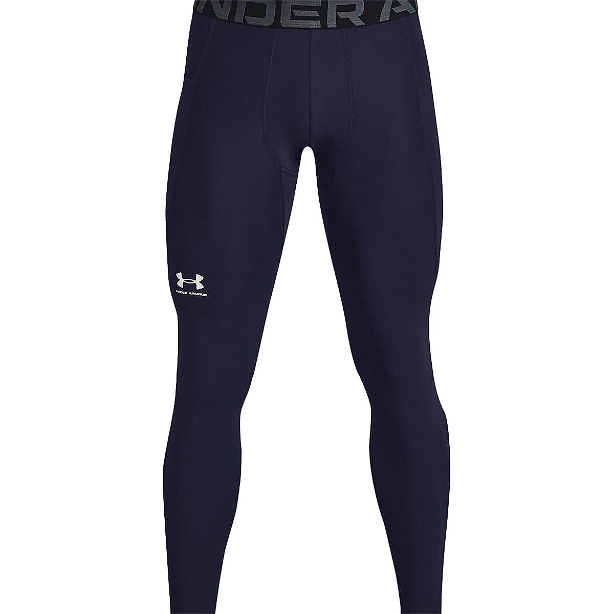 Under Armour Men's HeatGear Armour Leggings , Midnight Navy (410)/White, Small