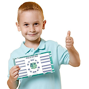 Morxy Tooth Fairy Letter Kit – Dinosaur Theme Tooth Fairy Certificate and Tooth Tracker – Keepsake Letter from The Tooth Fairy – 92 Piece Tooth Fairy Letter Set with Door Hanger