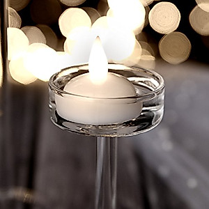 AGPTEK 12 PCS Waterproof Tea Lights, Battery Operated Flameless Floating Candles for Wedding Party Decoration - Warm White