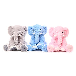 Toys Studio 19.6 Inch Stuffed Elephant Animal Soft Giant Elephant Plush Gift for Girls, Boys (Pink)