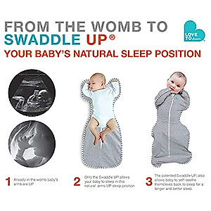 Love to Dream Swaddle UP Silky-Lux 1.0 TOG, Cream, Small, 8-13 lbs., Super Soft and Luxurious 100% Viscose, Allow Baby to Sleep in Their Preferred Arms Up Position, Snug Fit Calms Startle Reflex