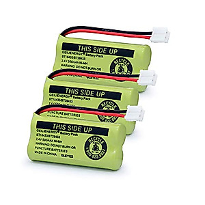 BT18433 BT28433 BT184342 BT284342 BT183348 BT283348 BT-1011 Replacement Battery Compatible for Phone CS6209 CS6219 CS6229 DS6151 89-1330-01-00 CPH-515D(Pack of 3)