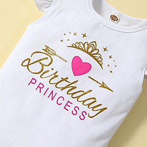 Toddler Kids Baby Girls Birthday Princess Party Outfits Dress Ruffle Tshirt Sleeveless Vest Summer Top+ Sequins Polka Dot Mesh Tutu Skirt 2PCS