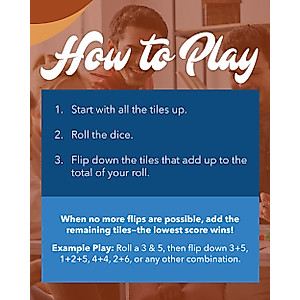 Deluxe Wood 12 Numbers Shut The Box Game