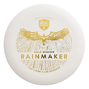 Discmania Eagle McMahon Rainmaker Glow D-Line Flex 3 Disc Golf Putter (Stamp Colors Will Vary) 173-176g