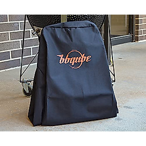 BBQube Heavy Duty Large Kamado Grill Cover for Vision Grill, Louisiana Grill 24", Kamado Joe, Char-Griller Akorn Kamado and Other Large Grills of The Similar Size, 31" (Dia) x 47" (Tall)