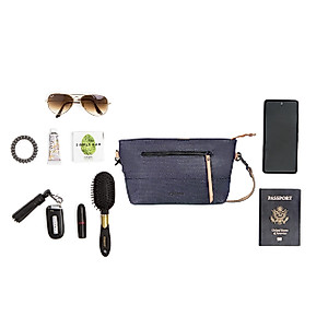 Sherpani Paige, Small Crossbody Bags for Women, Cotton Canvas Crossbody Purse, Shoulder Bag, Crossbody Handbags, Vintage Purse (Indigo)