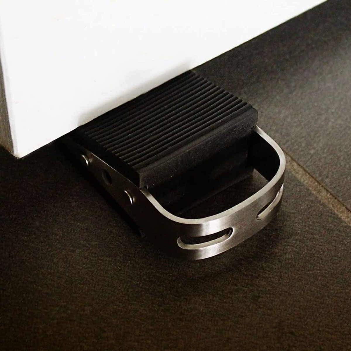 Large Rubber Door Stopper - Door Stop That Won't Scratch Floor or Door - Works On All Surfaces