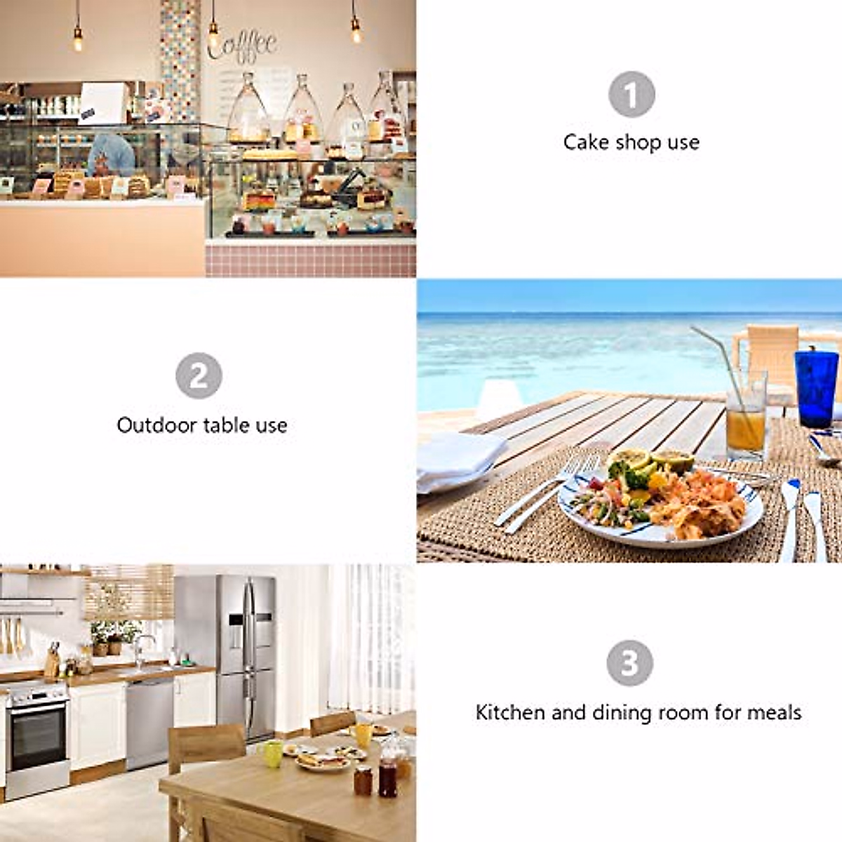 DOITOOL Cake Stand Cover Desert Cloche Plastic Cake Cover Snack Tray Round Display Cake Plate Serving Platter Punch Bowl Food Tent 26x11cm