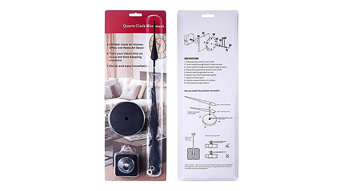 Hicarer DIY Large Clock Hands for Wall Clocks - Home & Office Decor