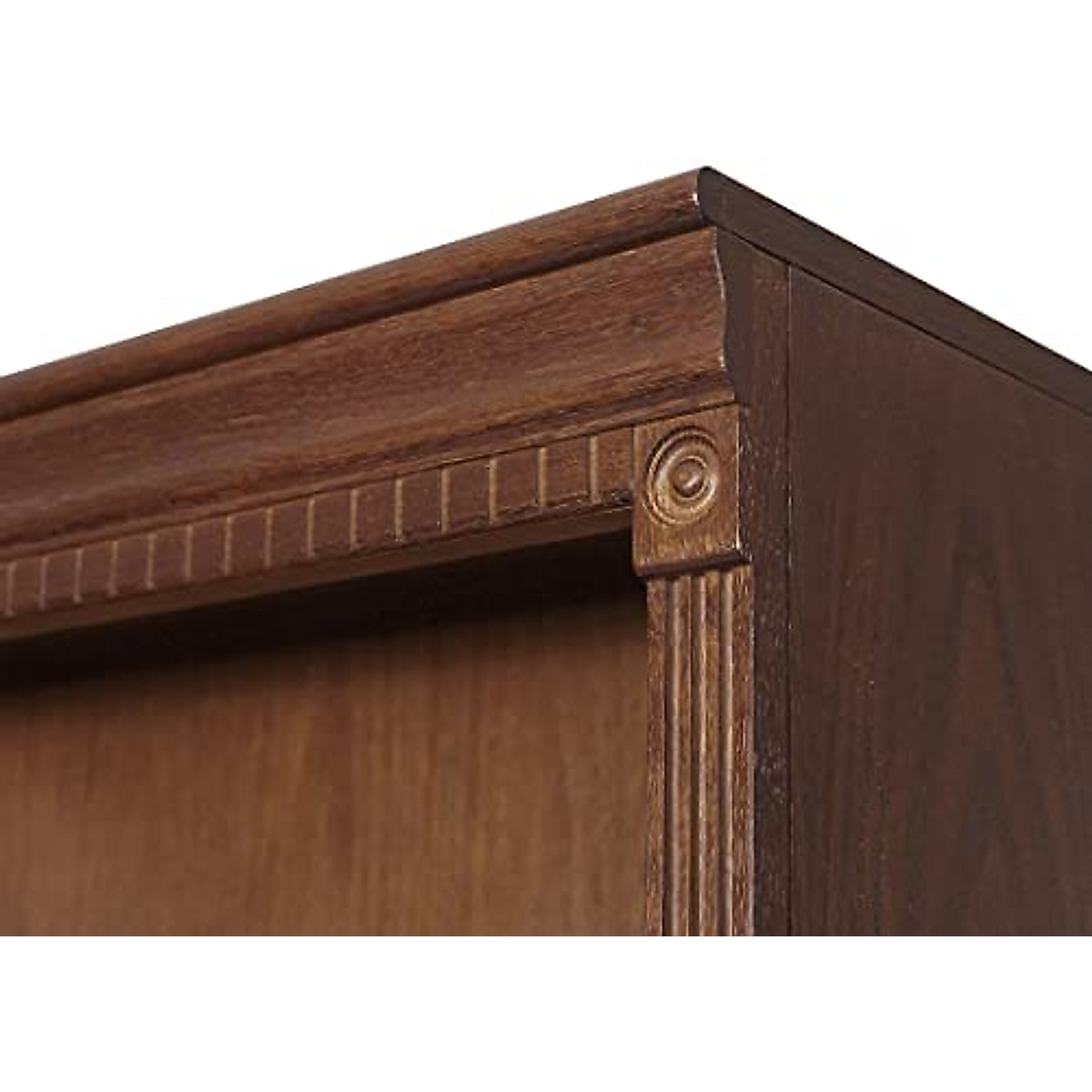 Martin Furniture Huntington Oxford Wood Bookcase with Doors, Storage Cabinet, Office Shelves, Brown (HO3072D/B)