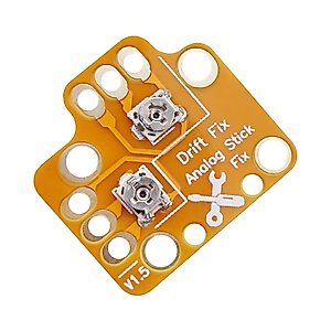 2 x Analog Stick Drift Fix Mod Handle Rocker Adjusting Plate Game Handle Joystick Drift Repair Board for PS4 PS5 Xbox One Xbox Series X S Controller (Orange)