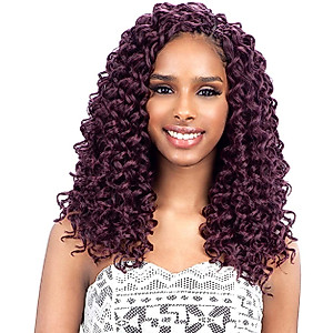 FreeTress Synthetic Hair Crochet Braids GoGo Curl 12" (6-Pack, 1B)
