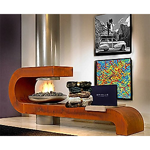 Brielle Faux Fur Oversized Throw, 50" by 70", Tundra Swan Dark Brown (807000148165)