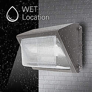 Konlite 2 Pack 80W LED Wall Pack Light 11,600LM 5000K 0-10V Dimmable Daylight Dust to Dawn LED Outdoor Lighting - ETL - 400W Equal