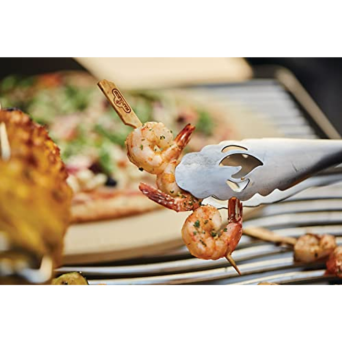 Napoleon Accessory 70033 - PRO Stainless Steel 2 Piece Toolset - Premium BBQ Grill Toolset, Cast Stainless Steel, Ergonomic Handles, Hanging Loops, Includes Tongs, Multifunctional Spatula