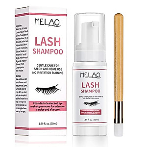 Mererke_Pretty Eyelash Extension Cleanser, Lash Shampoo for Lash Extensions, Lash Cleanser for Extensions, Paraben & Sulfate Free lash shampoo for Salon and Home Use 1.69 fl.oz