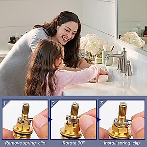 Faucet Cartridge Replacement for Kohler Parts K-gp77006-rp Fit for Kitchen Bathroom Faucet Shower Stems Replacement Ceramic Valve (COLD)