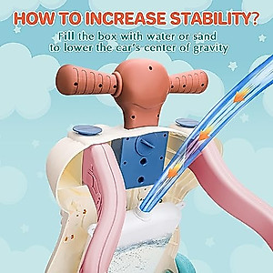 Alkinoos Baby Push Walker with Musical Play Table, Speed & Height Adjustable Learning Walker for Baby for 12 Month and Up - Pink Forest