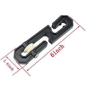 HJ Garden 2pcs Clothesline Tool Clothesline Separator Spreader Pulley S-Shaped Nylon Line Divider