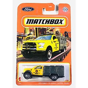 Matchbox 2021 - 2010 Ford F-150 Animal Control Truck - Yellow - 72/100