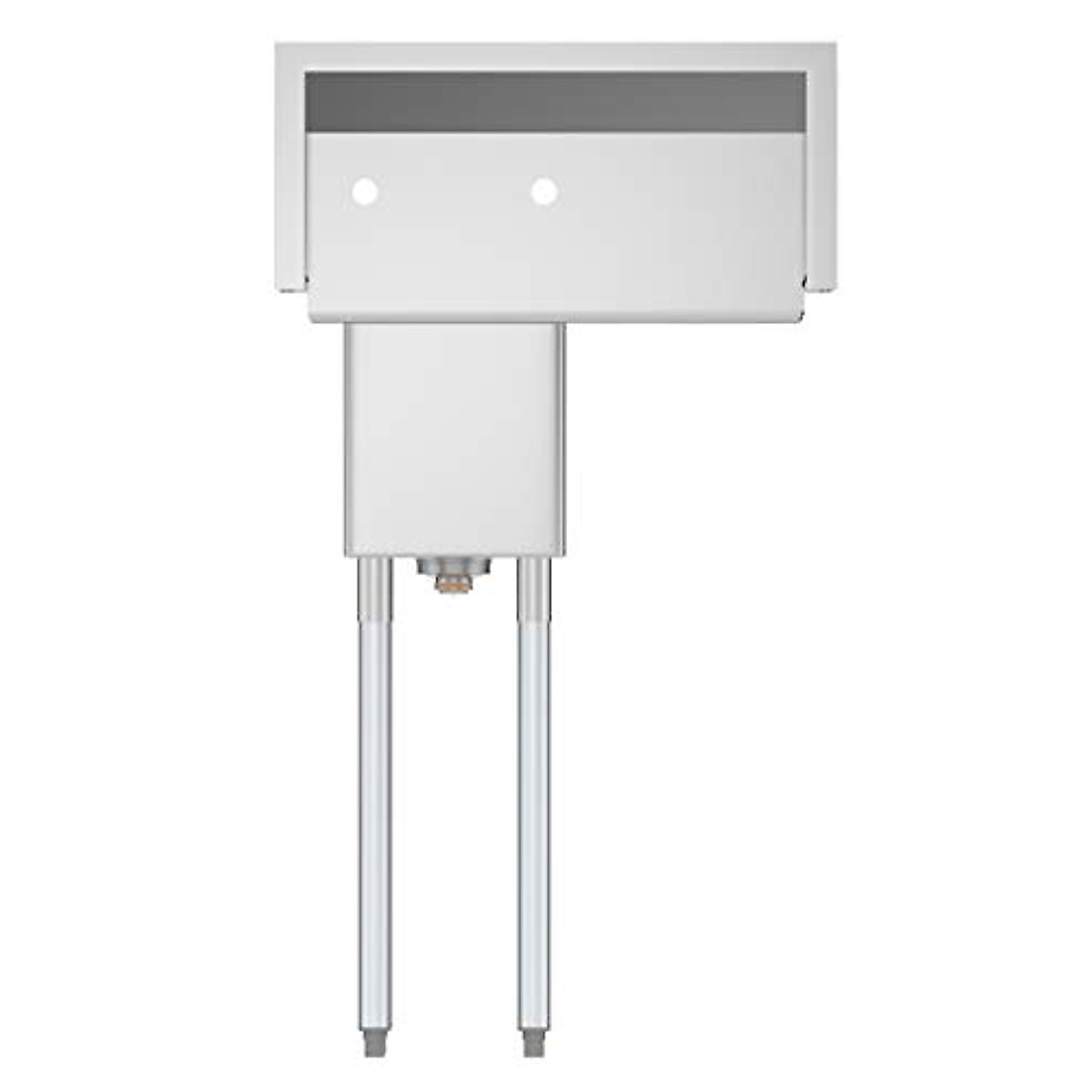 KoolMore 1 Compartment Stainless Steel Commercial Kitchen Prep & Utility Sink with Drainboard - Bowl Size 10" x 14" x 10", Silver, SA101410-12L3