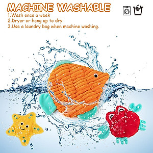 AWOOF No Stuffing Dog Toys, Crinkle Dog Toys Squeaky Dog Toys Cute Animal Dog Plush Toys for Small Medium Large Dogs Puppy Teething Chew Toys Dog Toys Bulk 5 Pack