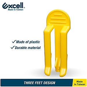 Excell Bag Retaining Clamp Trash Bag Holder Clips (Yellow, 12 Piece) Easy to use, just Clip to Keep Trash Bags Secure. Perfect for Home, Office. Durable Plastic Construction ensures Long-Lasting use.