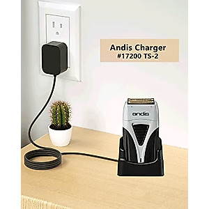 for Andis Charger Base, Replacement Andis Charger Stand with Charging Cord Compatible with Andis Profoil Lithium Plus Titanium Foil Shaver 17200 TS-2