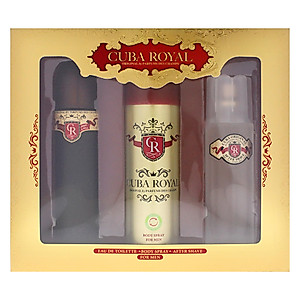 Cuba Royal by Cuba, 3 Piece Gift Set for Men