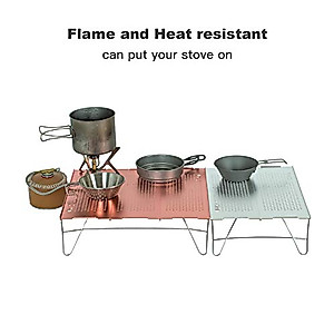 iClimb 2 Anti-Sinking Large Feet Chair and 1 Solo Mini Folding Table Bundle, Ultralight Compact for Two Person Outdoor Backpacking Hiking Camping Beach Concert