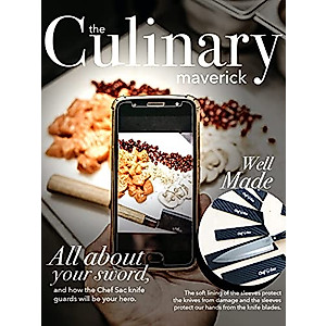 Chef Sac Knife Edge Guards | Universal Knife Cover & Professional Knife Protector | Durable BPA-Free ABS Plastic Knife Guards | Gentle Non-Scratch Felt Lining Chef Knife Sheath (10-Pack)