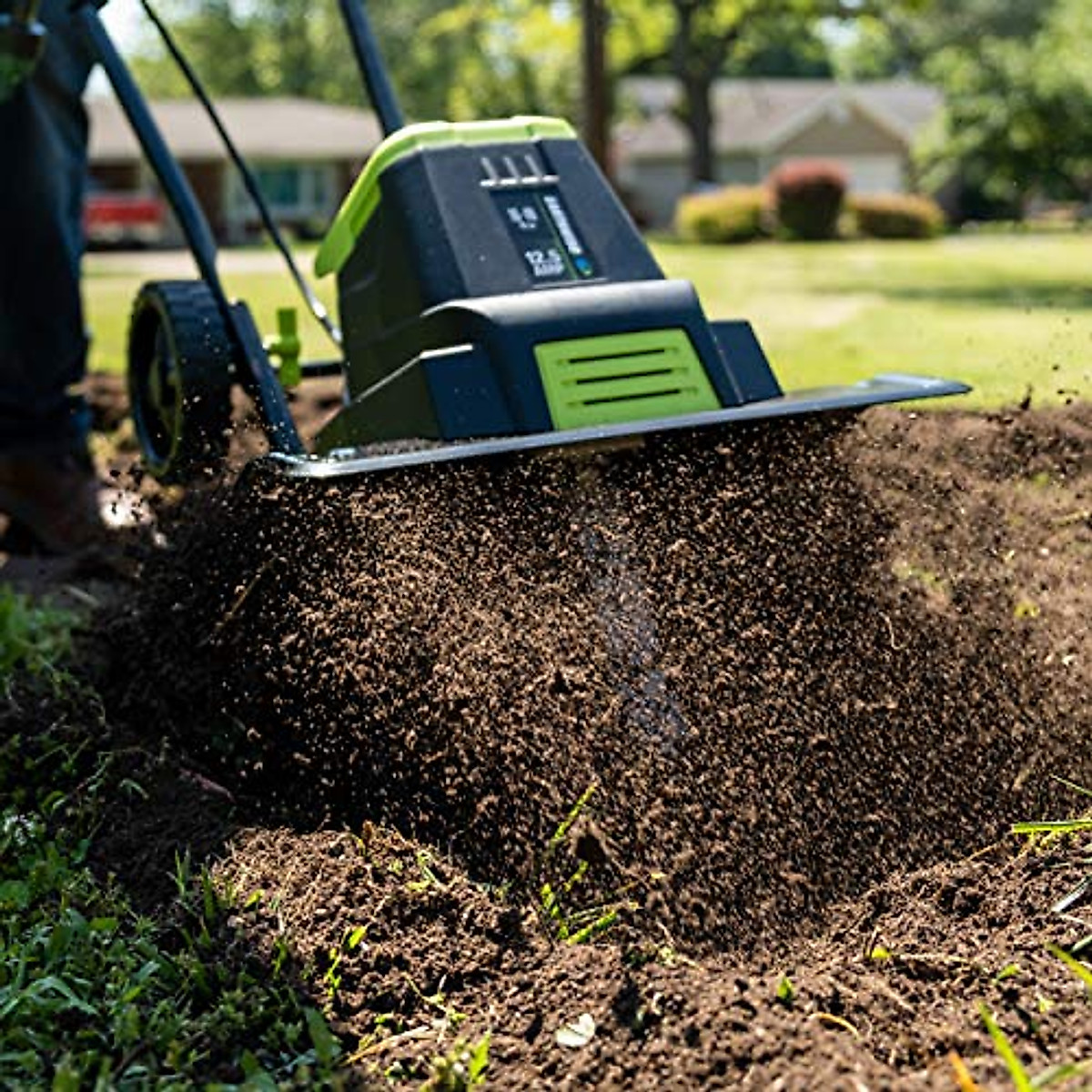 Earthwise TC70125 12.5-Amp 16-Inch Corded Electric Tiller/Cultivator, Green