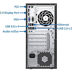 HP 600 G2 ProDesk Mini-Tower PC, Intel Quad-Core i7-6700 Upto 4.0GHz, 32GB RAM, 2TB SSD, AMD R7 240 2GB HD Graphics 4K, AC Wi-Fi, Bluetooth, HDMI, DisplayPort, Windows 10 Pro (Renewed)