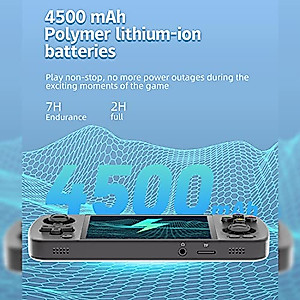 FABB RG405M Retro Game Console, 4G+128G Mini Handheld Console with 4000 Games, 4-Inch Android 12 System Console for Kids and Adults