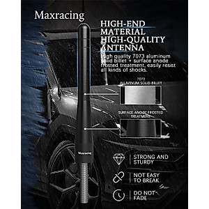 MAXRACING Short Aluminum Antenna Compatible with CCL17-10-AL30-B2-PS