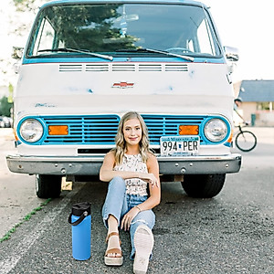 Tzuoieo Flip lid for Hydro Flask Wide Mouth 32 40 oz with Flexible Handle, Replacement Coffee Lid Compatible with Hydroflask, Nalgene, and More Top Water Bottle Brands Wide Mouth 32 oz 40 oz